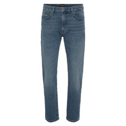 Regular-fit-Jeans BOSS Orange "Re.Maine BC-C" Gr. 34, Länge 32, blau (medium blue) Herren Jeans in 5-Pocket-Form