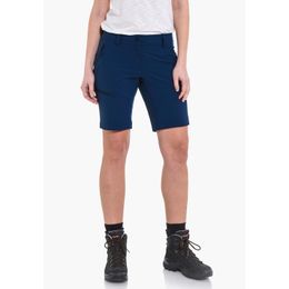 Schöffel Bermudas SCHÖFFEL "Shorts Toblach2" Gr. 34, Normalgrößen, blau (8180 - blau) Damen Hosen