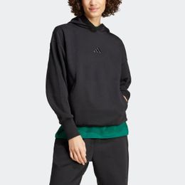 Kapuzensweatshirt adidas Sportswear "W ALL SZN BF HD" Gr. S, schwarz (black) Damen Sweatshirts