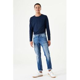 5-Pocket-Jeans Garcia "Rocko" Gr. 30, Länge 32, blau (vintage blue used) Herren Jeans in verschiedenen Waschungen