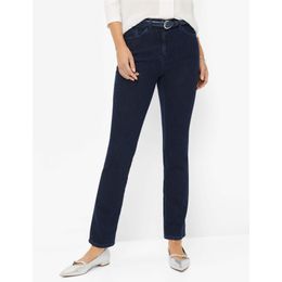 5-Pocket-Jeans RAPHAELA BY Brax "Style LORA" Gr. 42K (21), Kurzgrößen, blau (darkblue) Damen Jeans