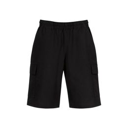 Jerseyhose TRIGEMA "TRIGEMA Cargo-Bermuda aus 100% Baumwolle" Gr. L, US-Größen, schwarz Herren Hosen