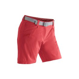 Funktionsshorts Maier Sports "Lulaka Shorts" Gr. 38, Normalgrößen, rot (hellrot) Damen Hosen Shorts, kurze Wanderhose, Outdoorhose mit 4 Taschen, Regular Fit