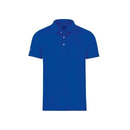 Poloshirt TRIGEMA "TRIGEMA Klassisches Poloshirt COOLMAX" Gr. L, blau (royal), Herren, 100% Polyester (recycelt), Shirts