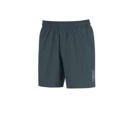 Jerseyhose TRIGEMA "TRIGEMA Sport-Shorts mit Innenslip aus Netz" Gr. XXL, US-Größen, grau (anthrazit) Damen Hosen