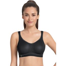 Sport-BH Anita active "Air Control", Damen, Gr. 80, Cup C, schwarz, Stoff, Obermaterial: 60% Polyester, 31% Polyamid, 9% Elasthan, clean, matt, Basic, regular fit, BHs BH, Air Control, der leichteste Sport-BH mit starken Halt