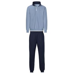 Freizeitanzug TRIGEMA "TRIGEMA Herren Jogginganzug in Sweat-Qualität" Gr. M, blau (pearl-blue) Herren Sportanzüge