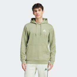 Kapuzensweatshirt adidas Sportswear "ESSENTIALS FLEECE HOODIE" Gr. S, grün (tent green) Herren Sweatshirts