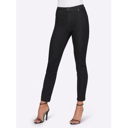 7/8-Jeans Heine Gr. 34, Normalgrößen, schwarz (black denim) Damen Jeans