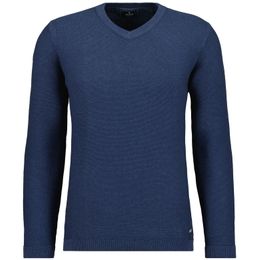 Rundhalspullover Ragman Gr. 52, blau (blau, melange, 782) Herren Pullover