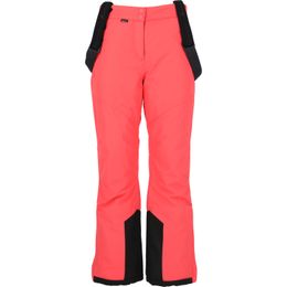 Skihose WHISTLER "Drizzle" Gr. 152, EURO-Größen, orange (koralle) Kinder Hosen mit Hosenträgern und wasserfester Eigenschaft