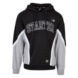 Sweatshirt STARTER Black Label "Starter Black Label Herren Starter Throwback Hoody" Gr. L, schwarz (black, heathergrey) Herren Sweatshirts Hoodie Sweatshirt