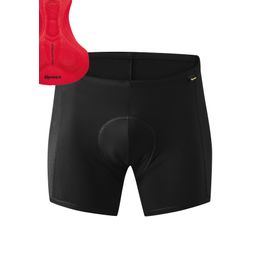 Fahrradhose Gonso "Sitivo U M" Gr. L, Normalgrößen, rot, Herren, 92% Polyamid, 8% Elastan, Hosen, Herren Fahrradunterhose, atmungsaktive Radhose mit Sitzpolster, Tight Fit