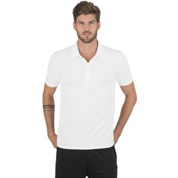 Poloshirt TRIGEMA "TRIGEMA Klassisches COOLMAX" Gr. L, weiß Herren Shirts