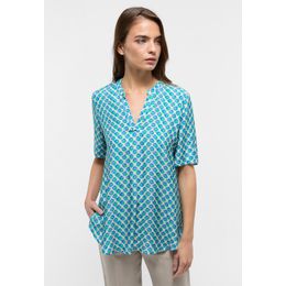 Longbluse Eterna "LOOSE FIT" Gr. 36, blau (azurblau) Damen Blusen