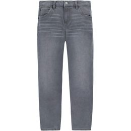 Stretch-Jeans LEVI'S KIDS "LVB STAY LOOSE TAPER JEANS" Gr. 4 (104), N-Gr, grau (graphite pen), Jungen, Denim/Jeans, Obermaterial: 68% Baumwolle, 31% Polyester, 1% Elasthan, Jeans, for BOYS