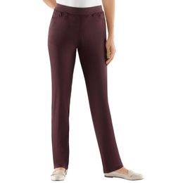 Stretch-Jeans Classic Basics Gr. 44, Normalgrößen, rot (bordeaux) Damen Jeans