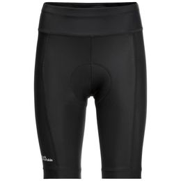 Fahrradhose Jack Wolfskin "MOROBBIA PADDED SHORTS W" Gr. XXL (48), Normalgrößen, schwarz (black) Damen Hosen