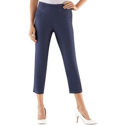 Stretch-Hose Casual Looks Gr. 24, Kurzgrößen, blau (marine) Damen Hosen