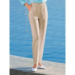 Schlupfhose Classic Basics Gr. 38, Normalgrößen, beige Damen Hosen