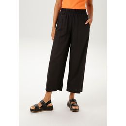 Schlupfhose Aniston CASUAL Gr. 40, N-Gr, schwarz Damen Hosen in trendiger 78-Länge