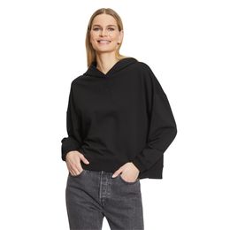 Sweatshirt Betty Barclay "Betty Barclay Sweatpullover mit Kapuze" Gr. M, schwarz Damen Sweatshirts Druck