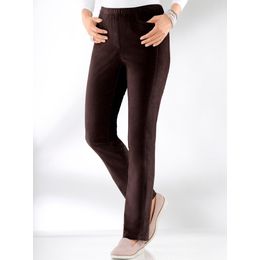 Schlupfhose Casual Looks Gr. 40, Normalgrößen, braun (schokobraun) Damen Hosen