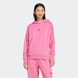 Kapuzensweatshirt adidas Sportswear "W ALL SZN FT HD" Gr. M, pink (pulse magenta) Damen Sweatshirts