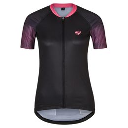 Radtrikot Ziener "NAIALA" Gr. 38, schwarz, Damen, Obermaterial: 1. 100% Polyester; 2. 90% Polyester, 10% Elasthan, Trikots