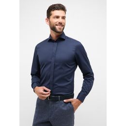 Langarmhemd Eterna "SLIM FIT" Gr. 38, Normalgrößen, blau (navy) Herren Hemden