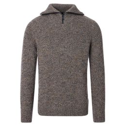 Troyer Casamoda "Casamoda Troyer uni" Gr. L, beige, Herren, 80% Wolle (Lammwolle), 20% Polyamid, Pullover