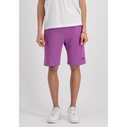 Sweatshorts Alpha Industries "Alpha Industries Men - Shorts Basic Short SL", Herren, Gr. L, Normalgrößen, pink (schwarz magenta), Shell: 80% Cotton, 20% Polyester, Hosen