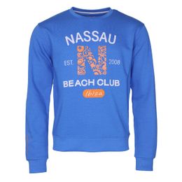 Sweater NASSAU BEACH Gr. 52 (L), blau (deep blue) Herren Sweatshirts