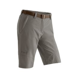 Funktionsshorts Maier Sports "Lawa" Gr. 34, Normalgrößen, braun (schlamm) Damen Hosen Shorts, kurze Wanderhose, Outdoorhose mit 2 Taschen, Regular Fit