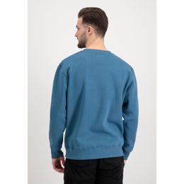 Sweater Alpha Industries "Alpha Industries Men - Sweatshirts Basic Small Logo" Gr. S, blau (vintage marine) Herren Sweatshirts