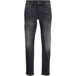 Jack & Jones Comfort-fit-Jeans JACK & JONES "JJIMIKE JJORIGINAL JOS 711 NOOS" Gr. 33, Länge 36, schwarz (black denim) Herren Jeans