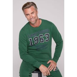 Sweater CAMP DAVID Gr. L, grün (raw green) Herren Sweatshirts mit weicher Innenseite