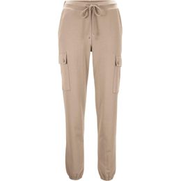 Jogger Pants Heine Gr. 38, Normalgrößen, beige Damen Hosen