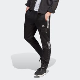 Sporthose adidas Sportswear "M TIRO CARGO P" Gr. L, N-Gr, schwarz-weiß (black, white) Herren Hosen