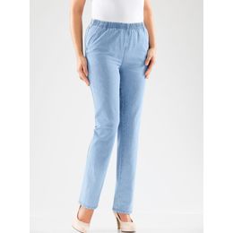 Schlupfjeans Classic Basics Gr. 21, Kurzgrößen, blau (blue, bleached) Damen Jeans