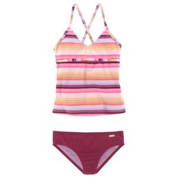 Tankini Buffalo Gr. 134/140, N-Gr, orange (orange gestreift) Kinder Bikini-Sets mit Querstreifen