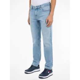 Regular-fit-Jeans Tommy Jeans "RYAN RGLR STRGHT" Gr. 30, Länge 32, blau (denim light) Herren Jeans mit Logoprägung