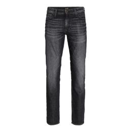 Jack & Jones Slim-fit-Jeans JACK & JONES "JJIGLENN JJVINTAGE CB 058" Gr. 27, Länge 32, schwarz (black denim) Herren Jeans