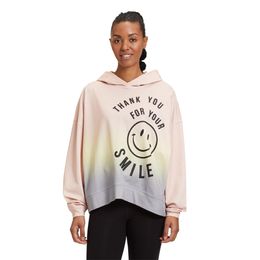 Sweatshirt Betty Barclay "Betty Barclay Sweatpullover mit Kapuze" Gr. L, bunt (rosé, grey) Damen Sweatshirts Druck