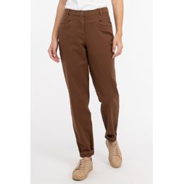 Stoffhose Recover Pants "Stoffhose" Gr. 46, Normalgrößen, braun (nuss) Damen Hosen mit aufwendiger Oldfärbung