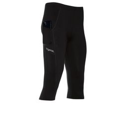 Jerseyhose TRIGEMA "TRIGEMA Kurze Sportleggings mit Seitentasche" Gr. XL, US-Größen, schwarz Damen Hosen