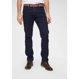 Stretch-Jeans Wrangler "Greensboro" Gr. 36, Länge 32, blau (blue-black) Herren Jeans Regular Straight fit