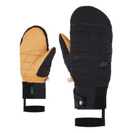 Fäustlinge Ziener "KABBA AS(R) MITTEN" Gr. L, schwarz Damen Handschuhe