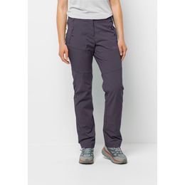 Softshellhose Jack Wolfskin "GLASTAL PANTS W" Gr. 36, Normalgrößen, lila (dark-grape) Damen Hosen