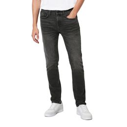 Marc O'Polo Slim-fit-Jeans MARC O'POLO DENIM "aus elastischem Bio-Baumwolle-Mix" Gr. 34, Länge 34, schwarz Herren Jeans